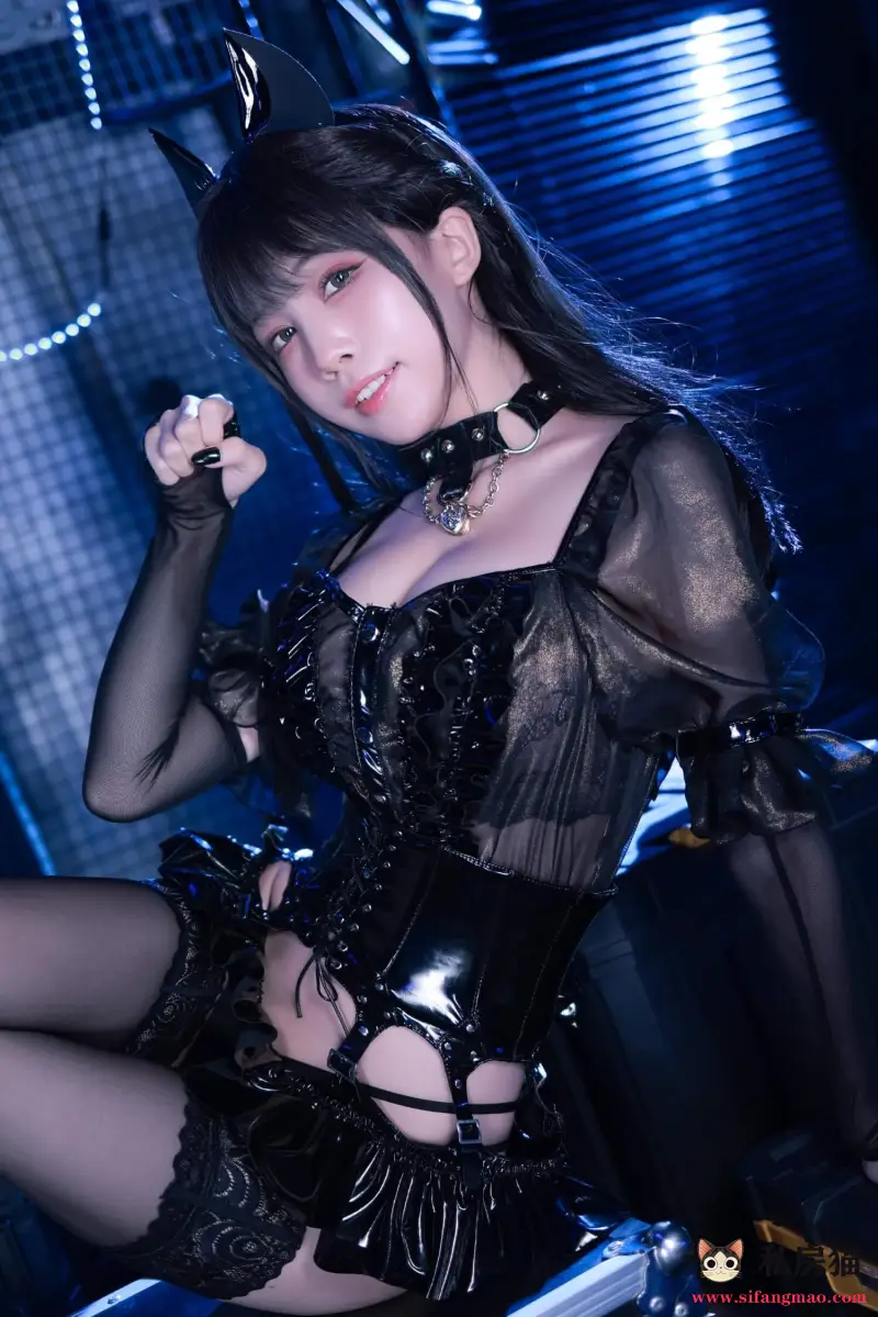 水淼Aqua – 猫咪女郎 黑色猫猫 [59P-152MB]-乐摄图