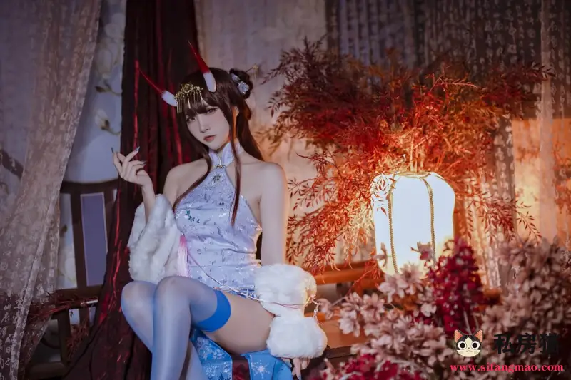 二佐Nisa – 碧蓝航线 能代旗袍 [18P-121MB]-乐摄图