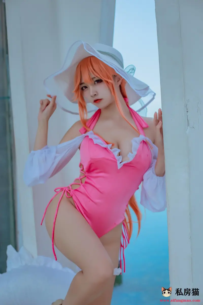 二佐Nisa – 碧蓝航线 黎塞留泳装 [9P-48.1MB]-乐摄图