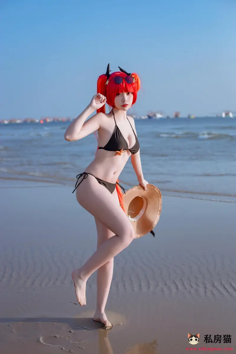 二佐Nisa – 碧蓝航线 火奴鲁鲁泳装 [20P-109MB]-乐摄图