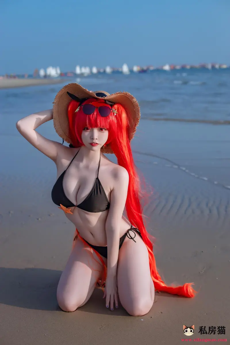 二佐Nisa – 碧蓝航线 火奴鲁鲁泳装 [20P-109MB]-乐摄图