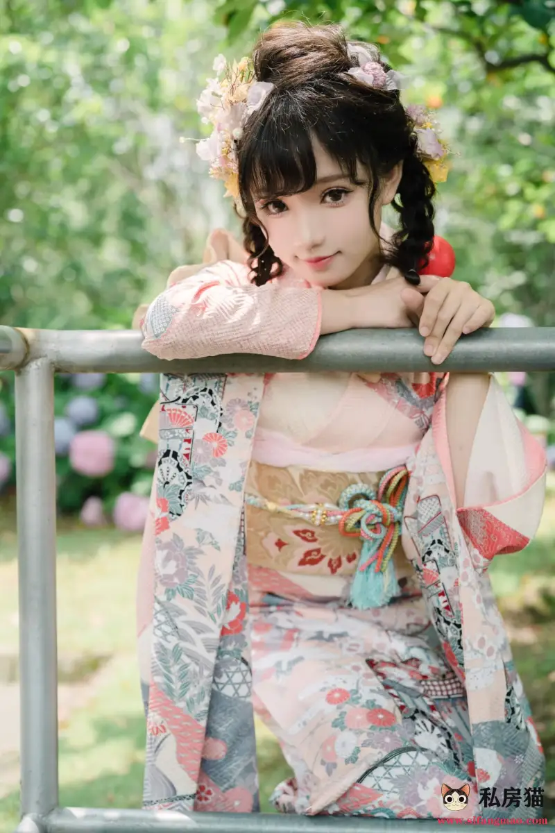 花柒Hana – 绣球花和服 [18P-437MB]-乐摄图