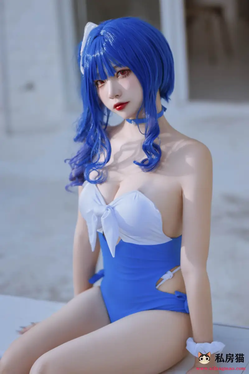 二佐Nisa – 碧蓝 圣路易斯泳装 [26P-267MB]-乐摄图