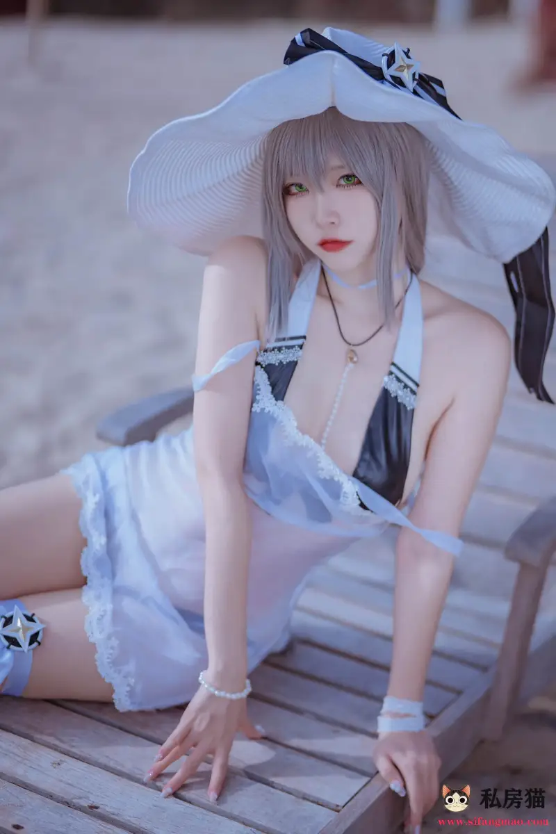 二佐Nisa – 碧蓝 天鹰泳装 [20P-236MB]-乐摄图