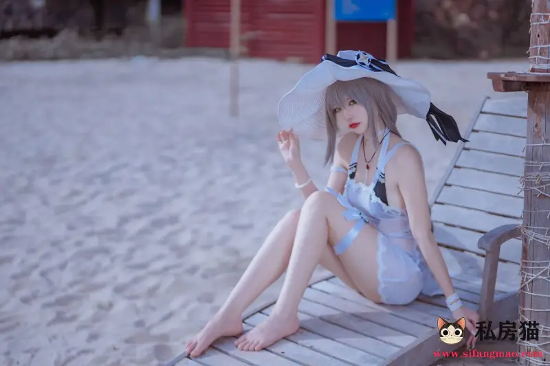 二佐Nisa – 碧蓝 天鹰泳装 [20P-236MB]-乐摄图