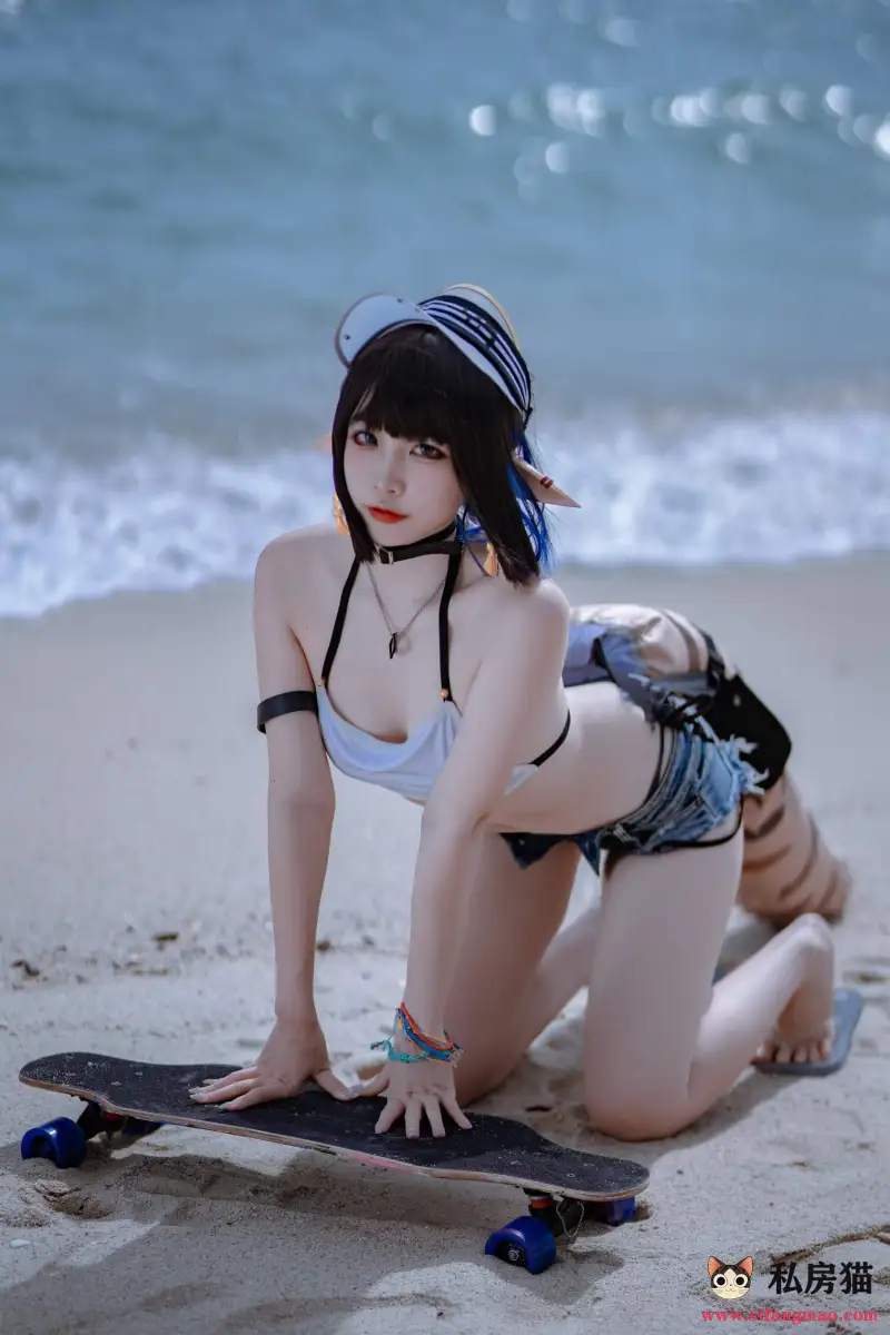 二佐Nisa – 明日方舟 森蚺泳装 [22P-177MB]-乐摄图