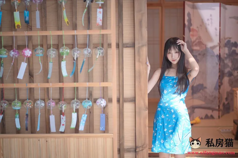 Shika小鹿鹿 – 蓝裙子 [16P-96.2MB]-乐摄图