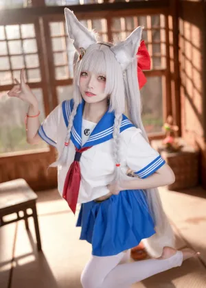 九柒喵 – 碧蓝航线 朝凪JK [37P-187MB]-乐摄图