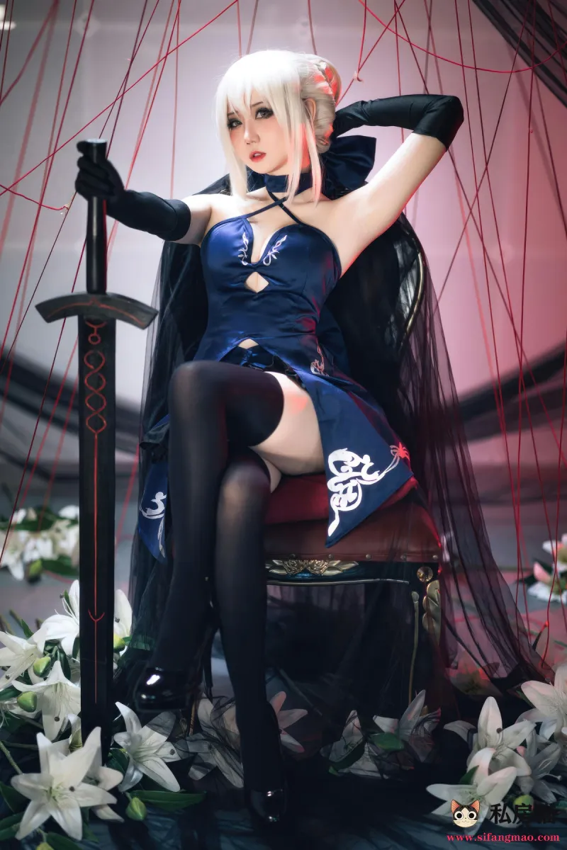 焖焖碳 – FGO 黑Saber三破礼服 [30P-182MB] – 私房猫写真官网